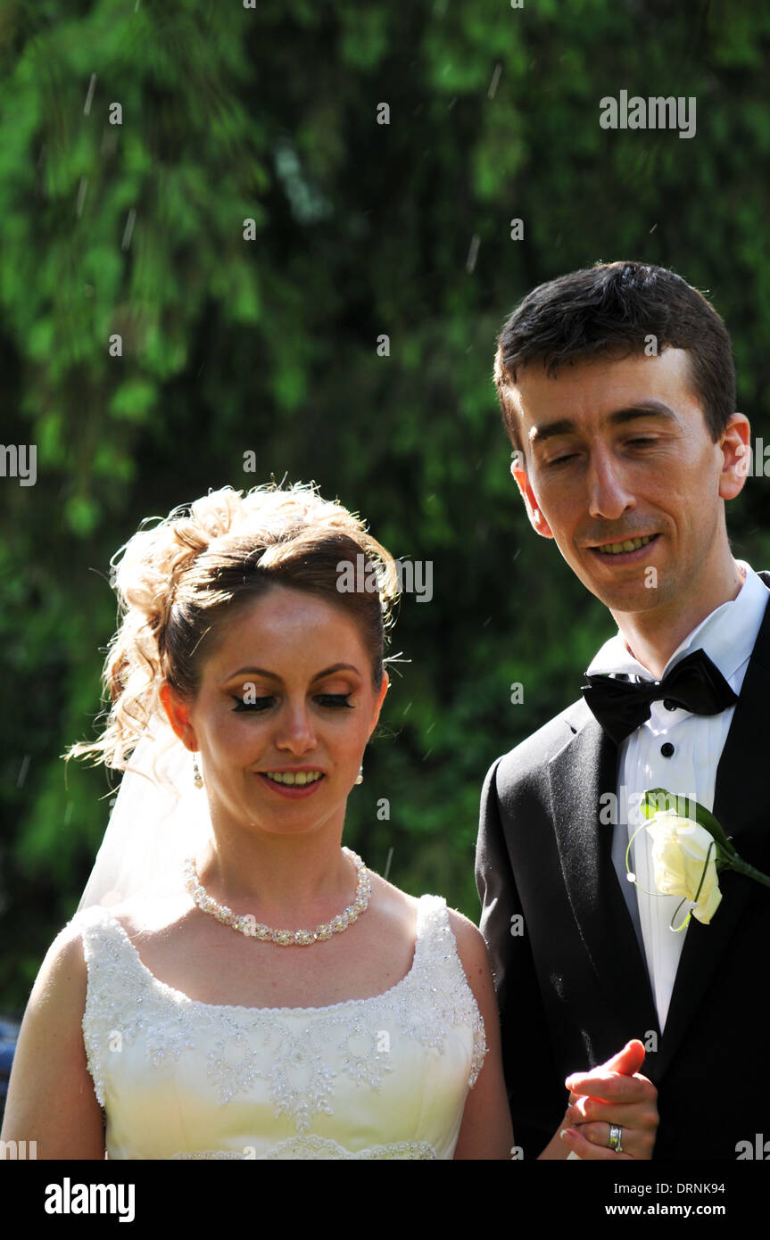 Wedding album - bride and groom Stock Photo - Alamy