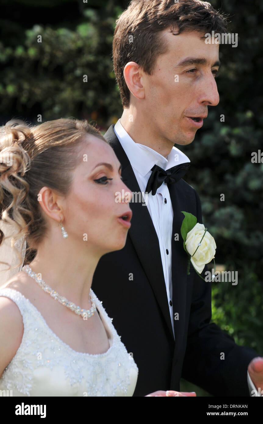 Wedding album - bride and groom Stock Photo - Alamy