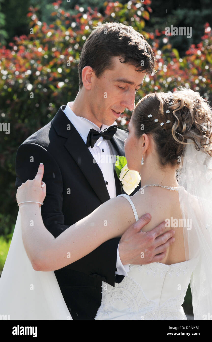 Wedding album - bride and groom Stock Photo - Alamy