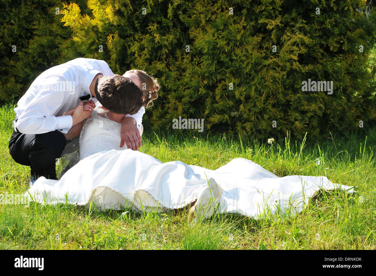 Wedding album - bride and groom Stock Photo - Alamy