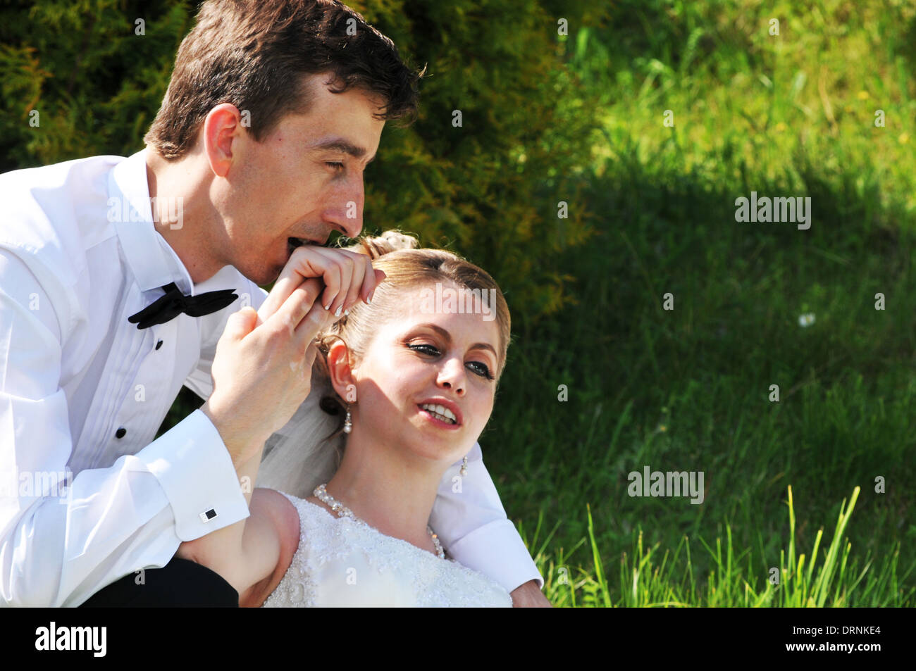 Wedding album - bride and groom Stock Photo - Alamy