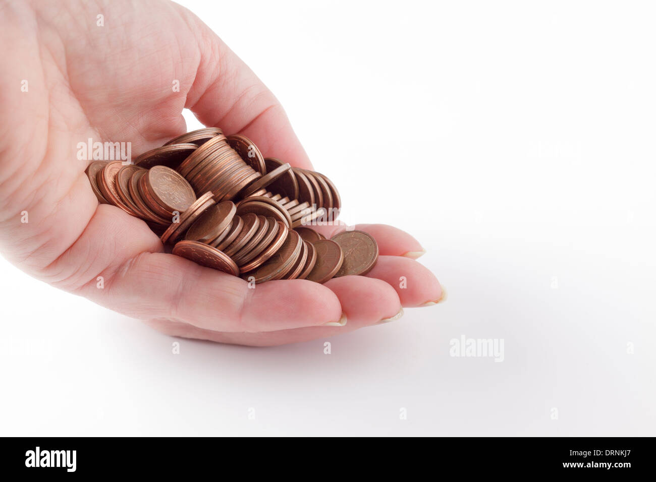 Hand holding coins hi-res stock photography and images - Alamy