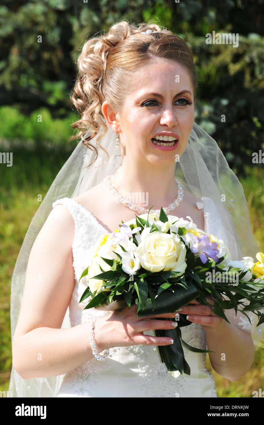 Wedding album - bride and groom Stock Photo - Alamy