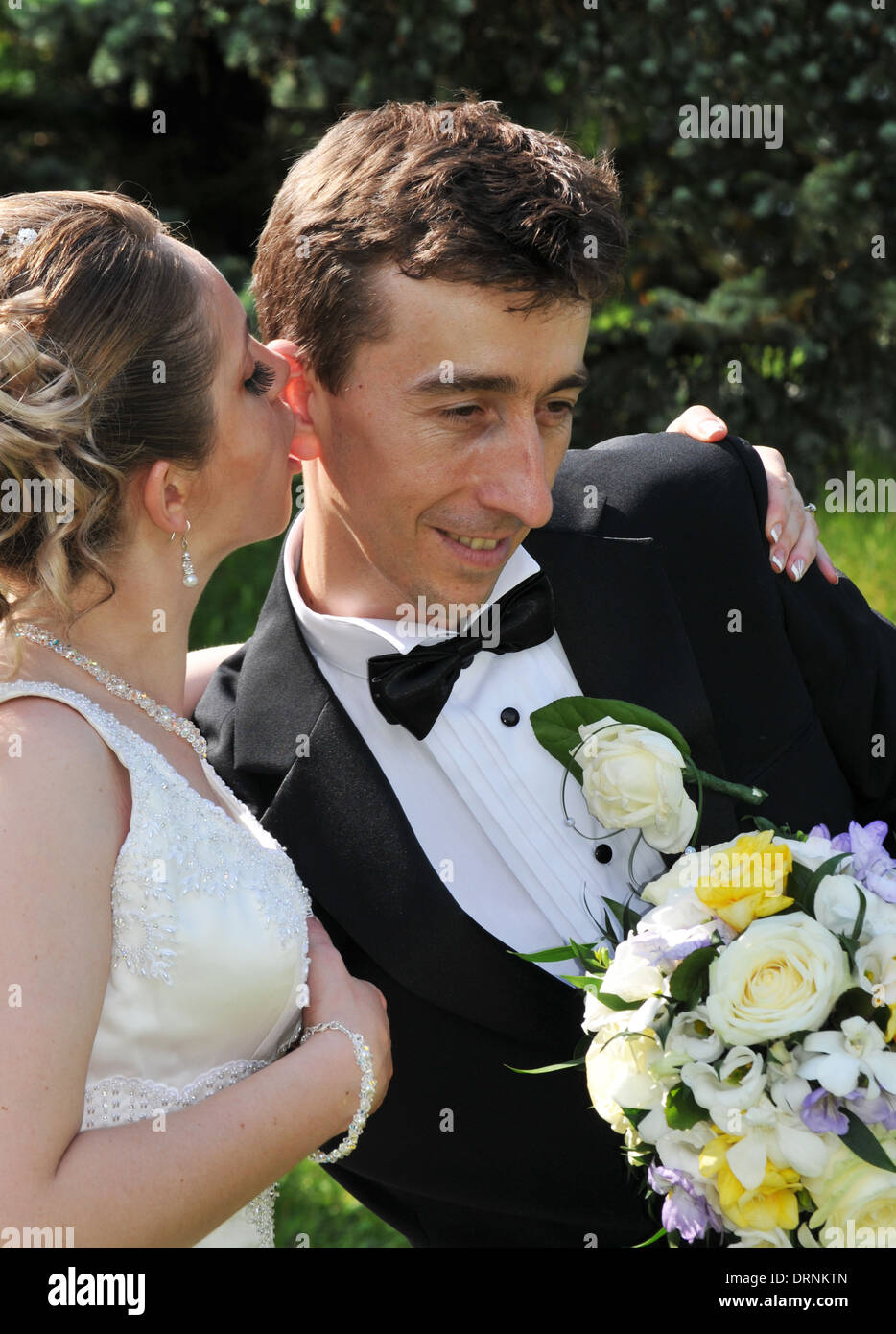 Wedding album - bride and groom Stock Photo - Alamy