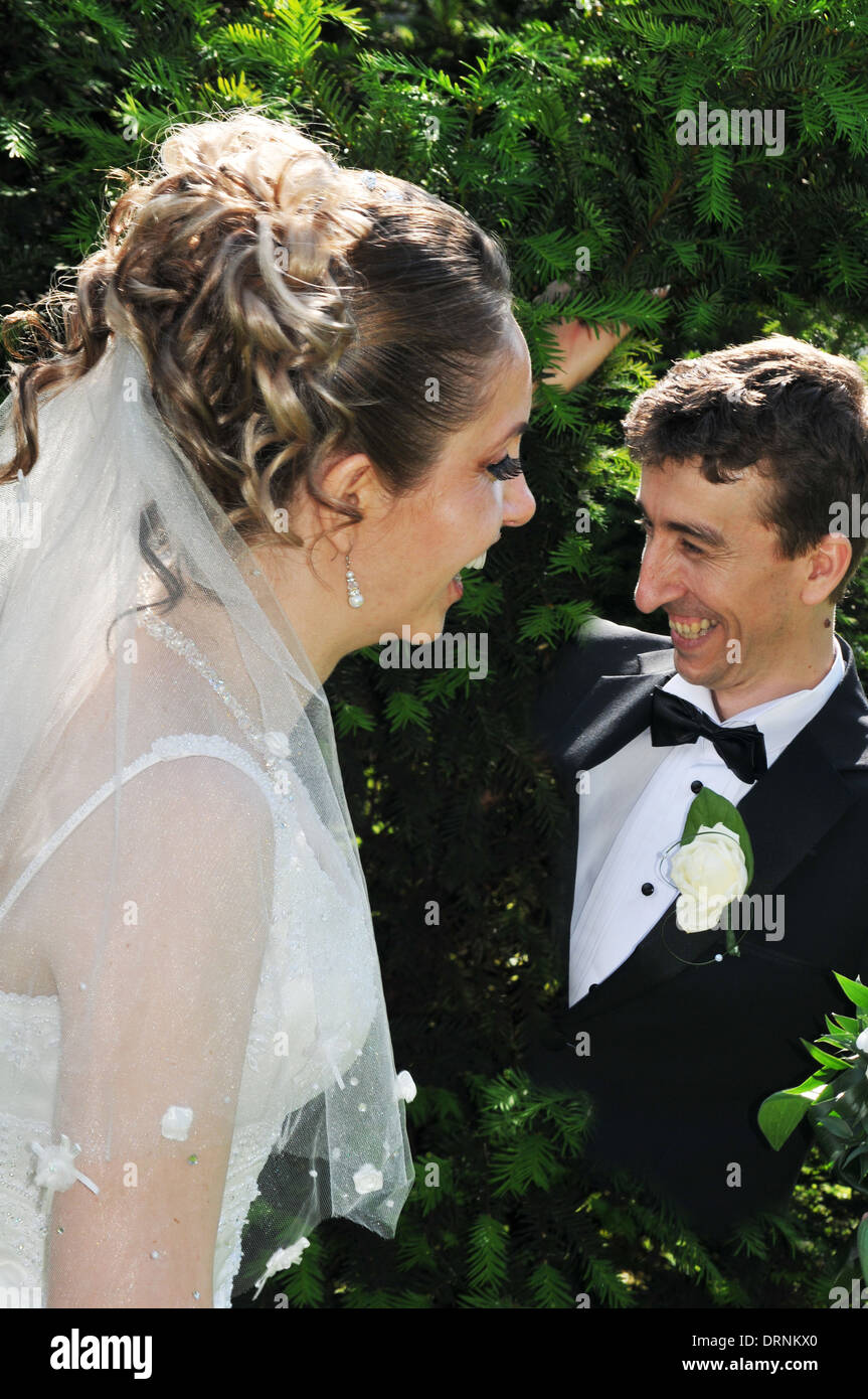 Wedding album - bride and groom Stock Photo - Alamy