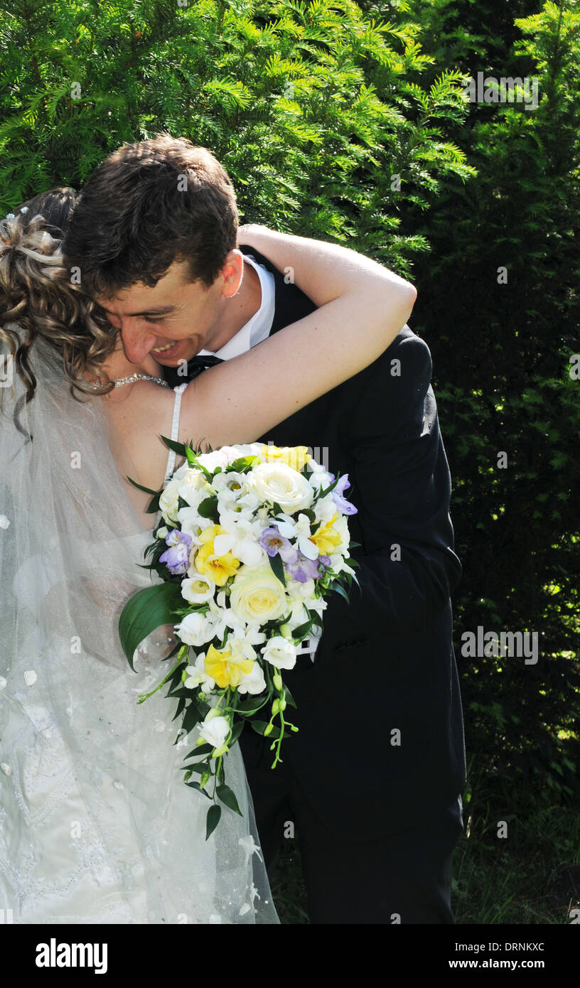 Wedding album - bride and groom Stock Photo - Alamy