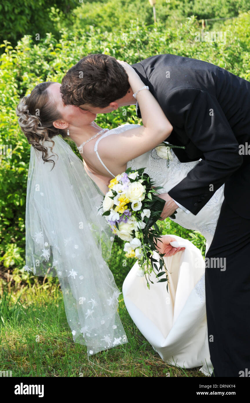 Wedding album - bride and groom Stock Photo - Alamy
