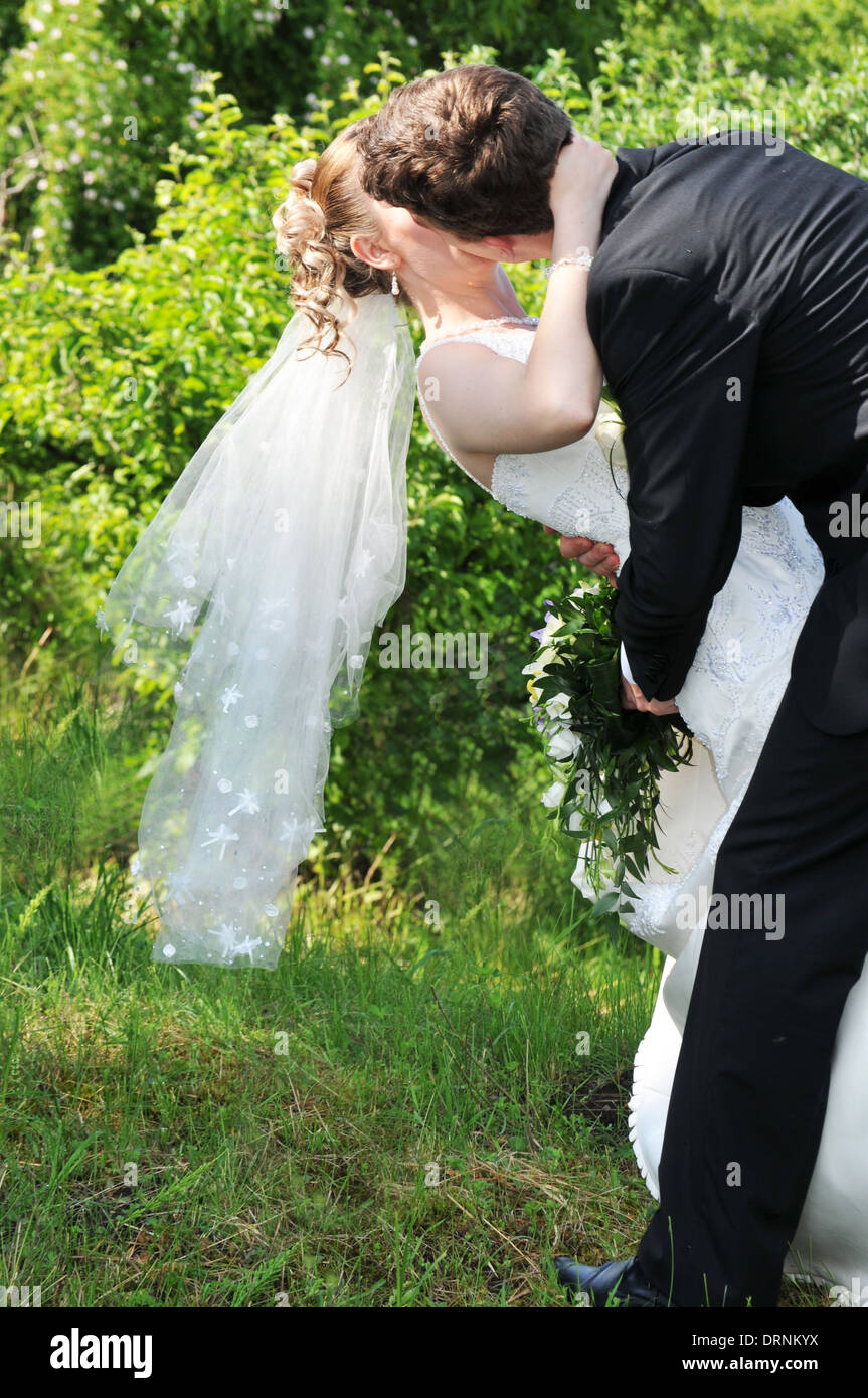 Wedding album - bride and groom Stock Photo - Alamy