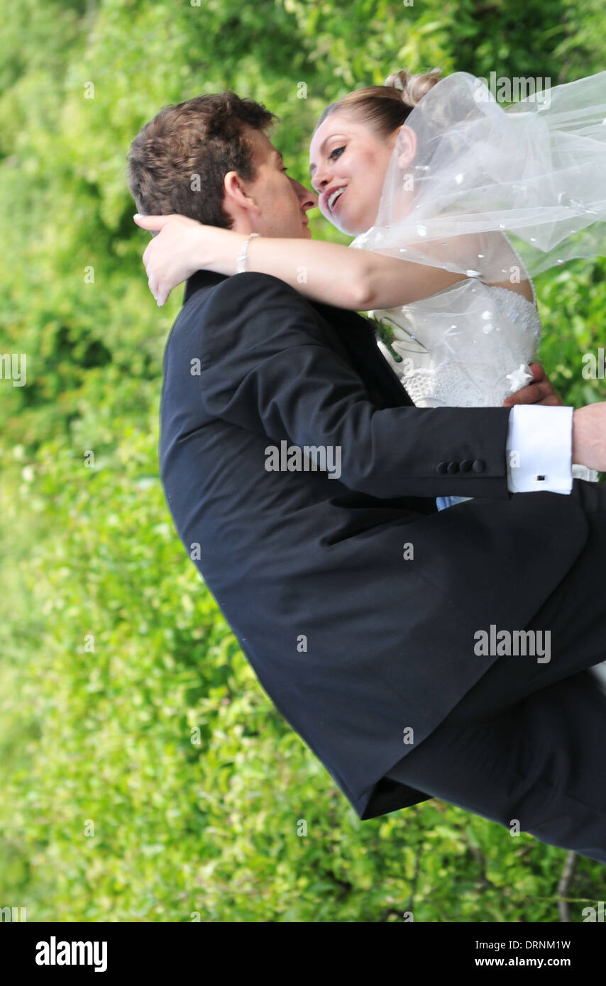 Wedding album - bride and groom Stock Photo - Alamy