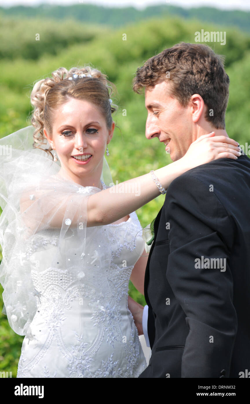 Wedding album - bride and groom Stock Photo - Alamy