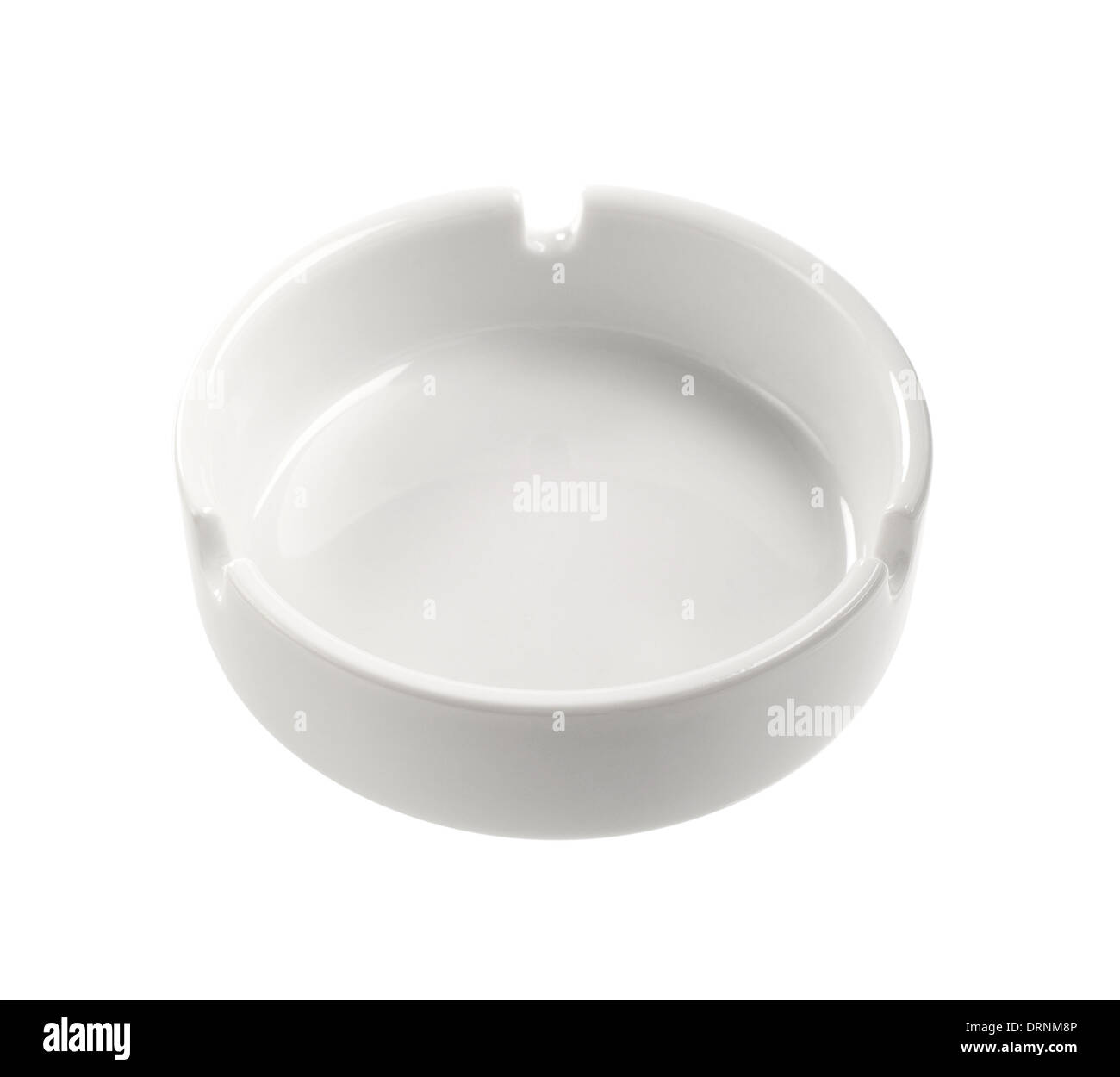 White ashtray is empty isolated on white background Stock Photo - Alamy