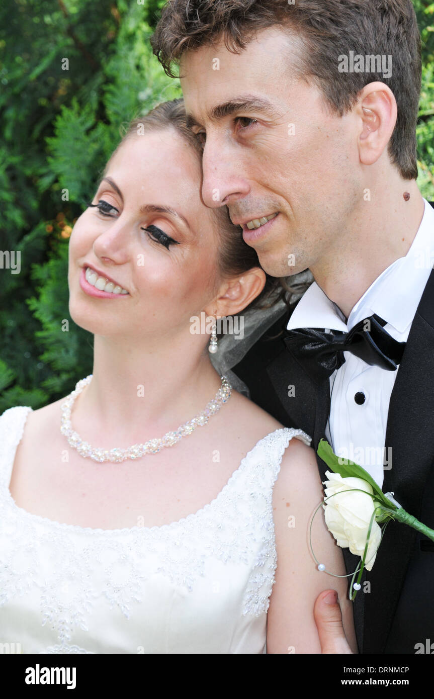 Wedding album - bride and groom Stock Photo - Alamy