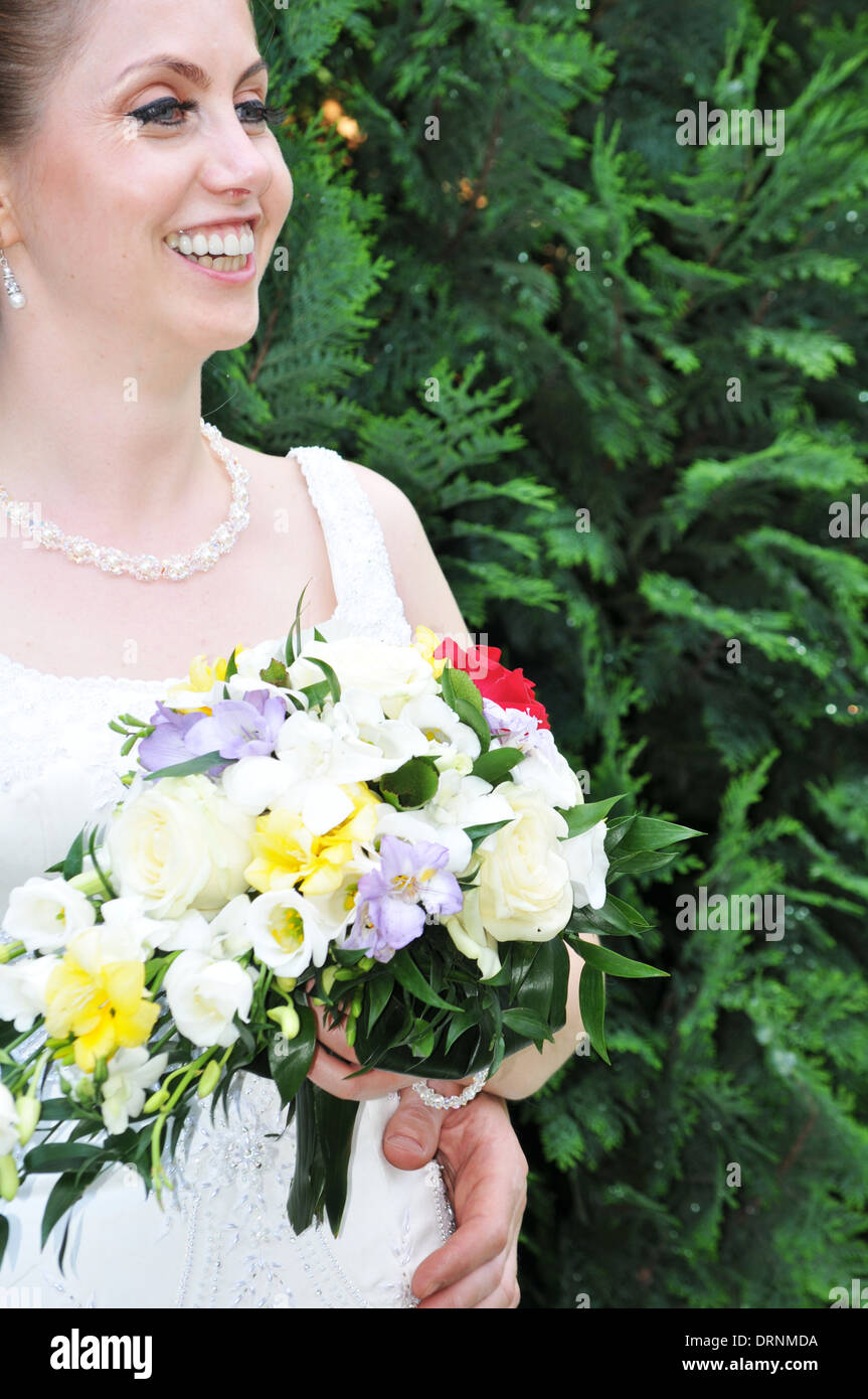 Wedding album - bride and groom Stock Photo - Alamy