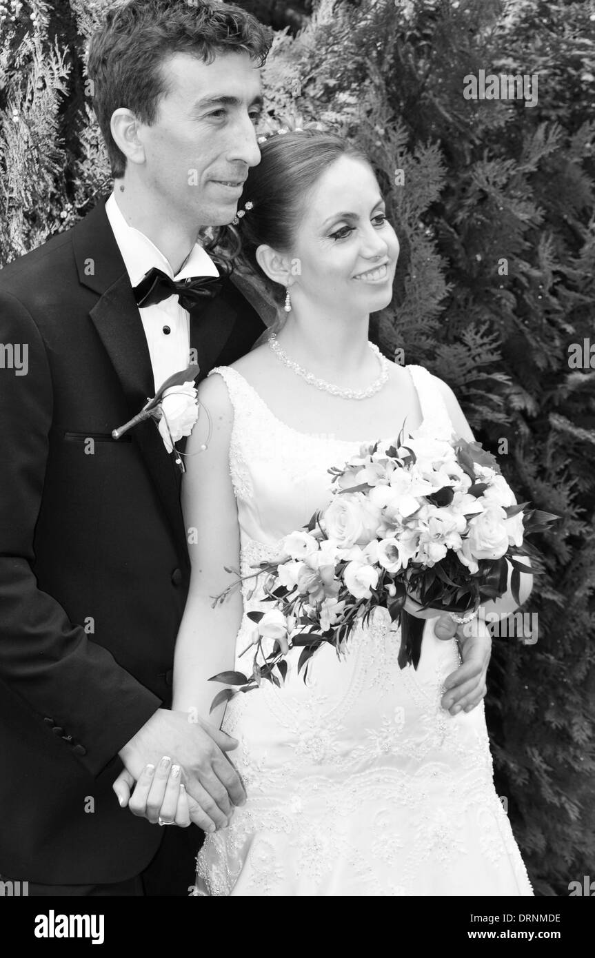 Wedding album - bride and groom Stock Photo - Alamy