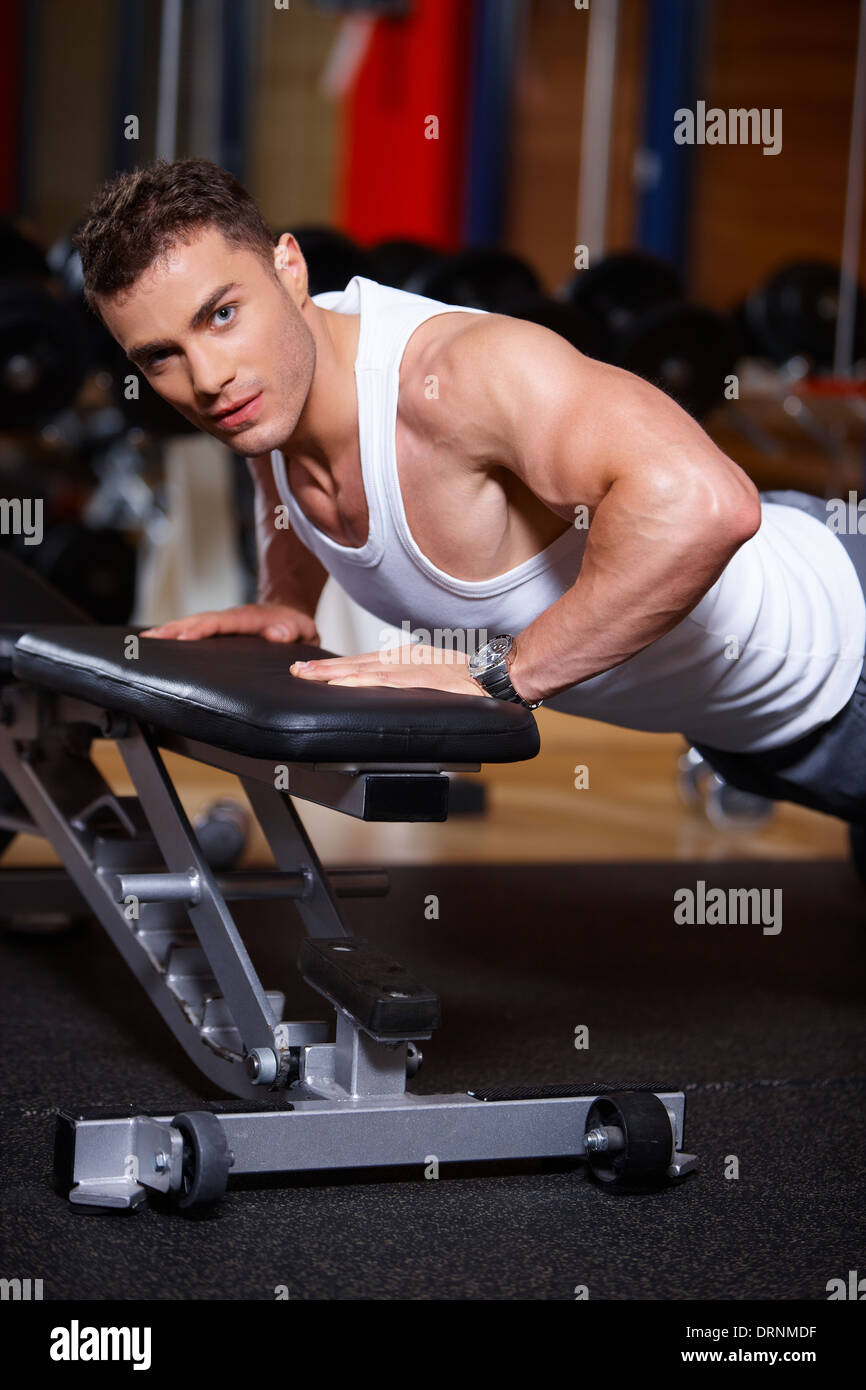 Man at the gym Stock Photo - Alamy