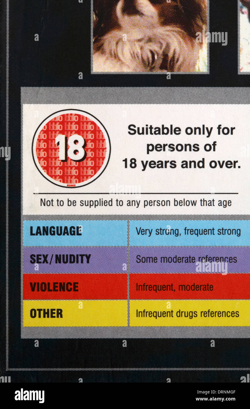 suitable only for persons of 18 years and over with ratings of ...