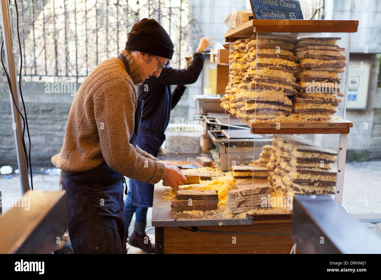Raclette stand at Borough Market Stock Photo - Alamy