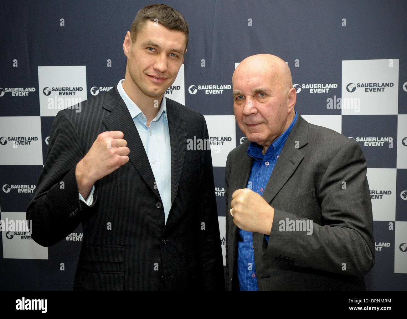 Berlin, Germany. 30th Jan, 2014. Challenger Polish boxer Pawel ...
