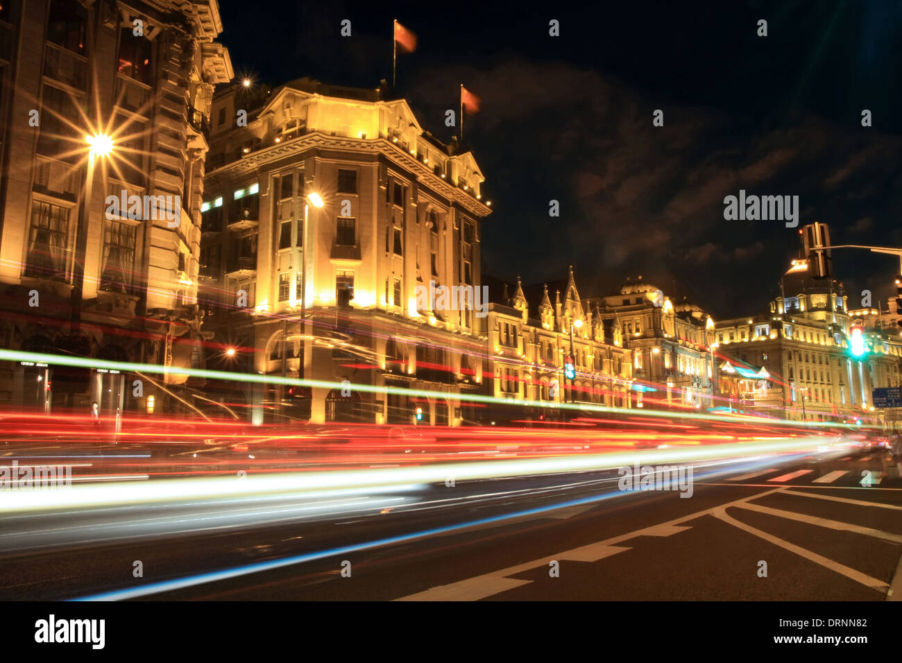 shanghai (the bund) at night Stock Photo - Alamy