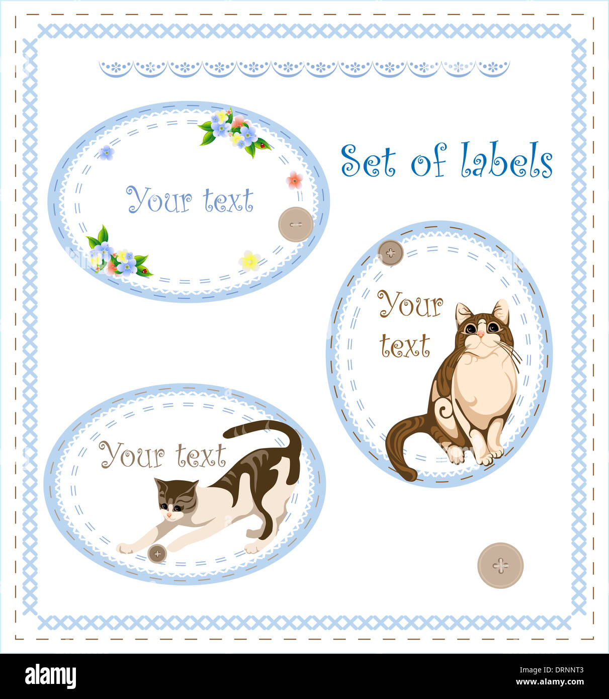 set of labels Stock Photo - Alamy