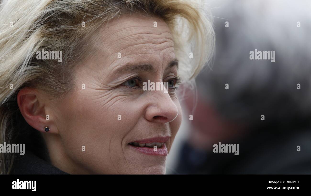 Berlin, Germany. 30th Jan, 2014. Ursula von der Leyen (CDU), Minister ...