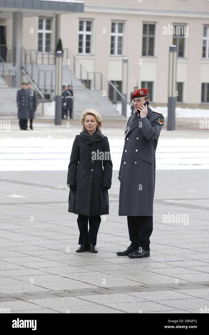 Berlin, Germany. 30th Jan, 2014. Ursula von der Leyen (CDU), Minister ...