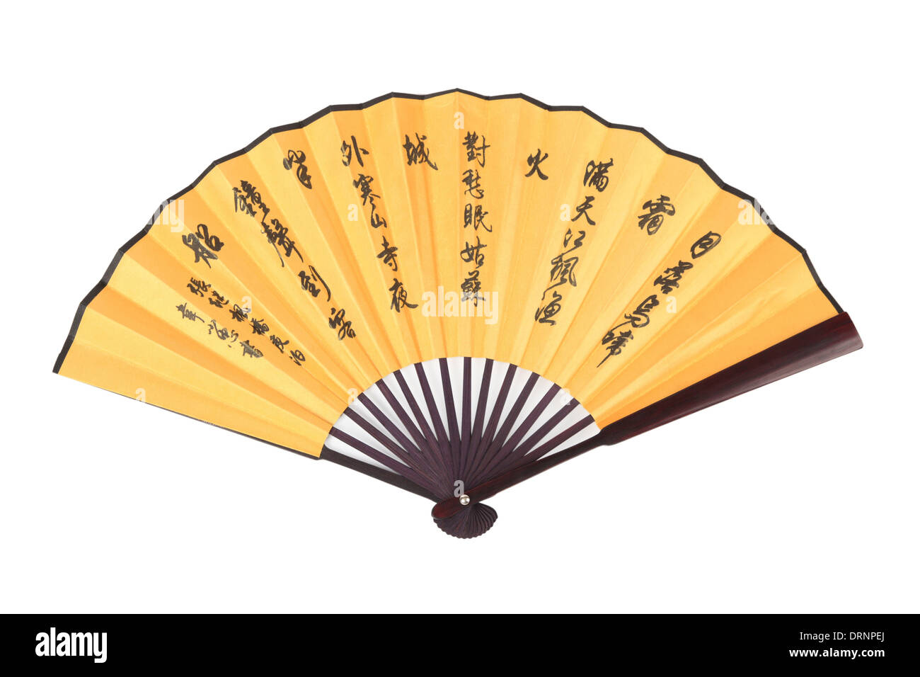 Open folding chinese fan Cut Out Stock Images & Pictures - Alamy
