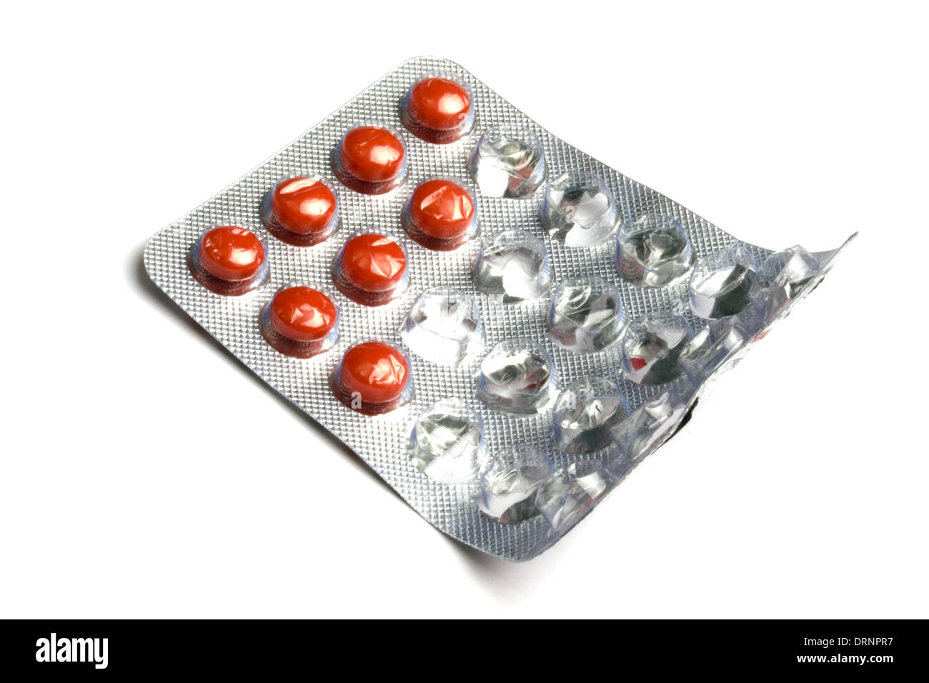 Red pills blister pack red hi-res stock photography and images - Alamy
