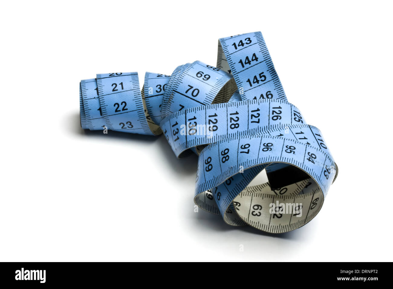 Blue tape measure Stock Photo - Alamy