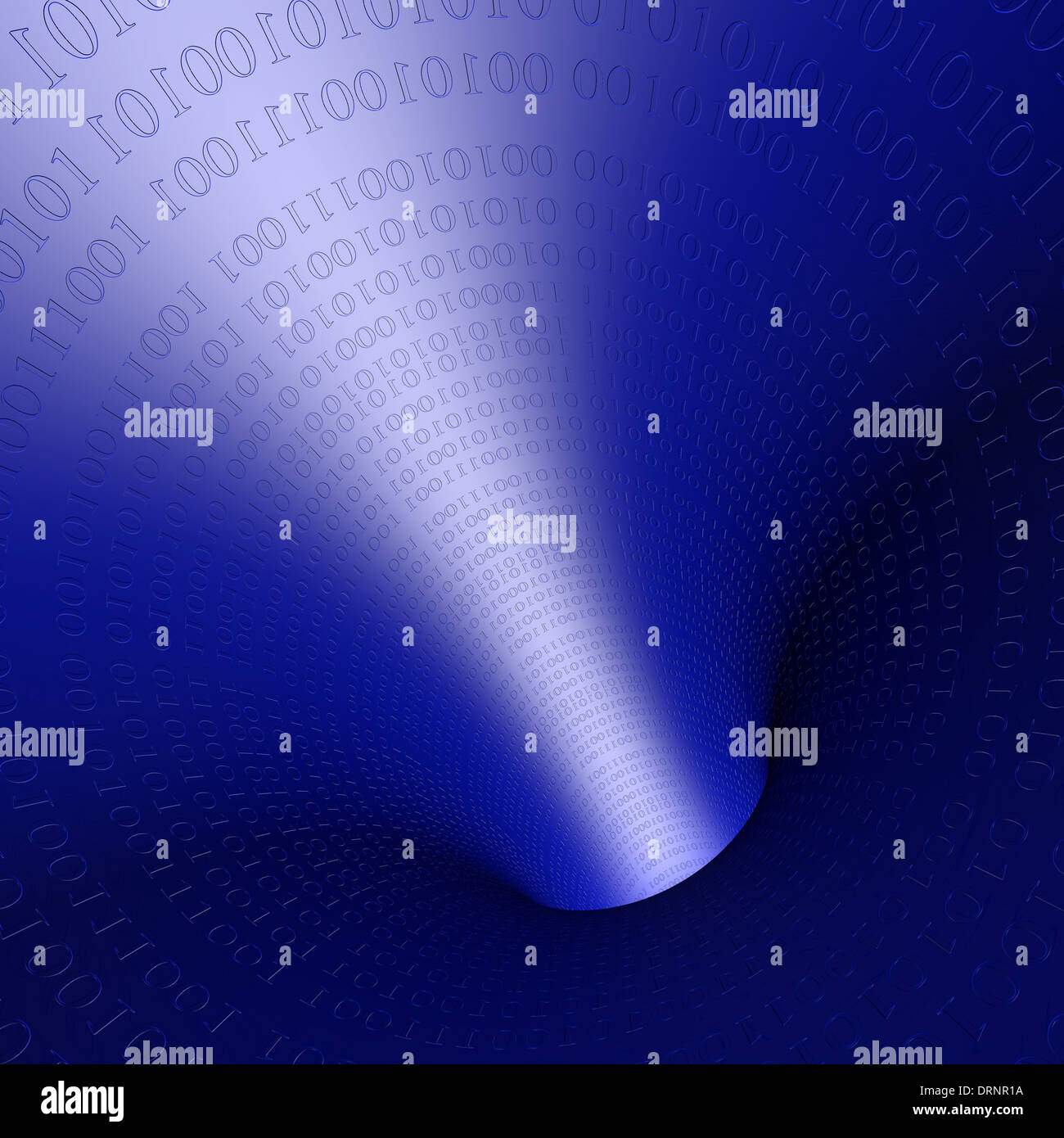 Abstract binary code green tunnel hi-res stock photography and images ...