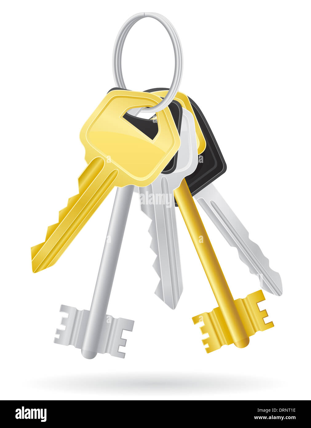 set keys door lock illustration isolated on white background Stock ...