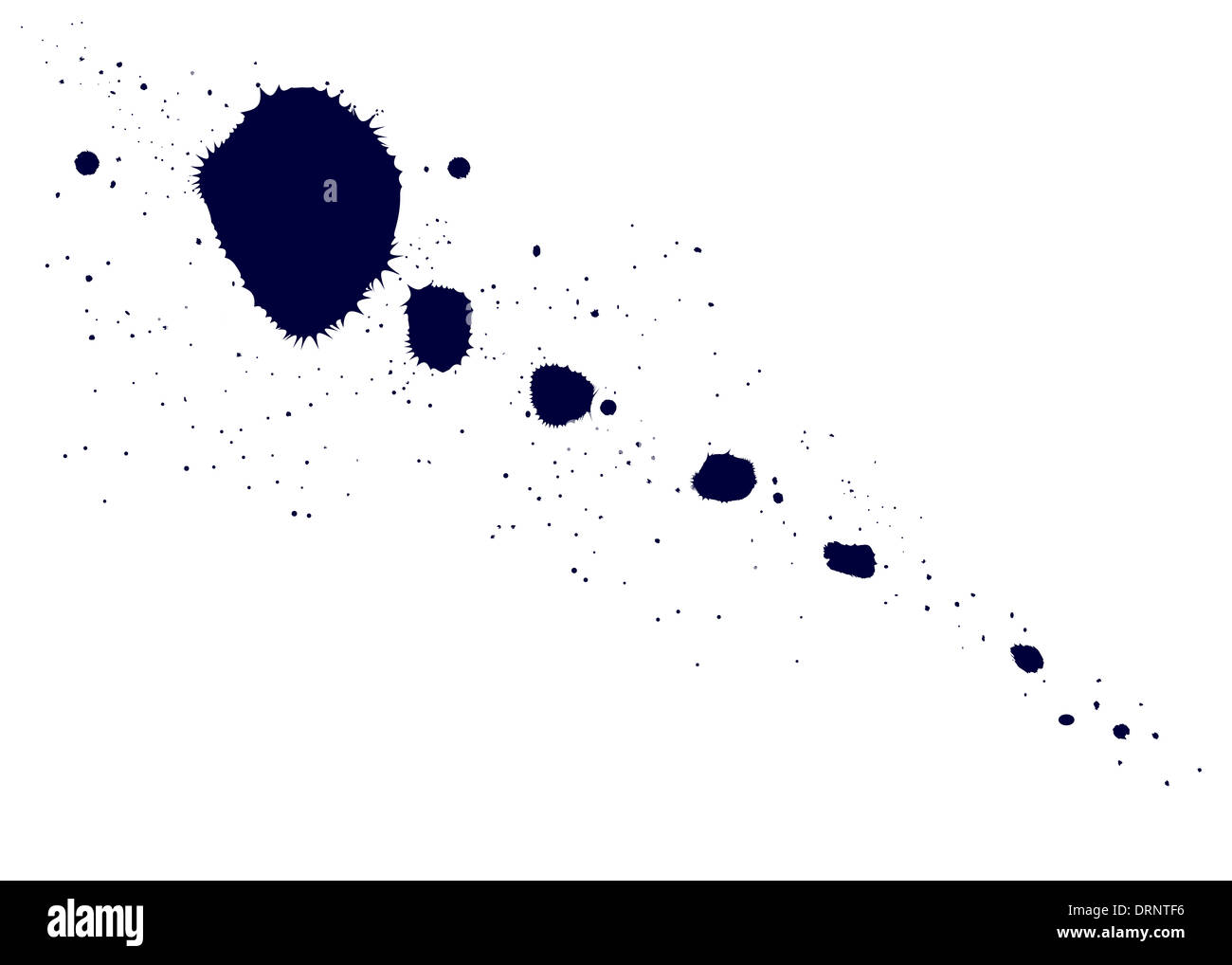 Ink or paint splatter over a white background Stock Photo - Alamy