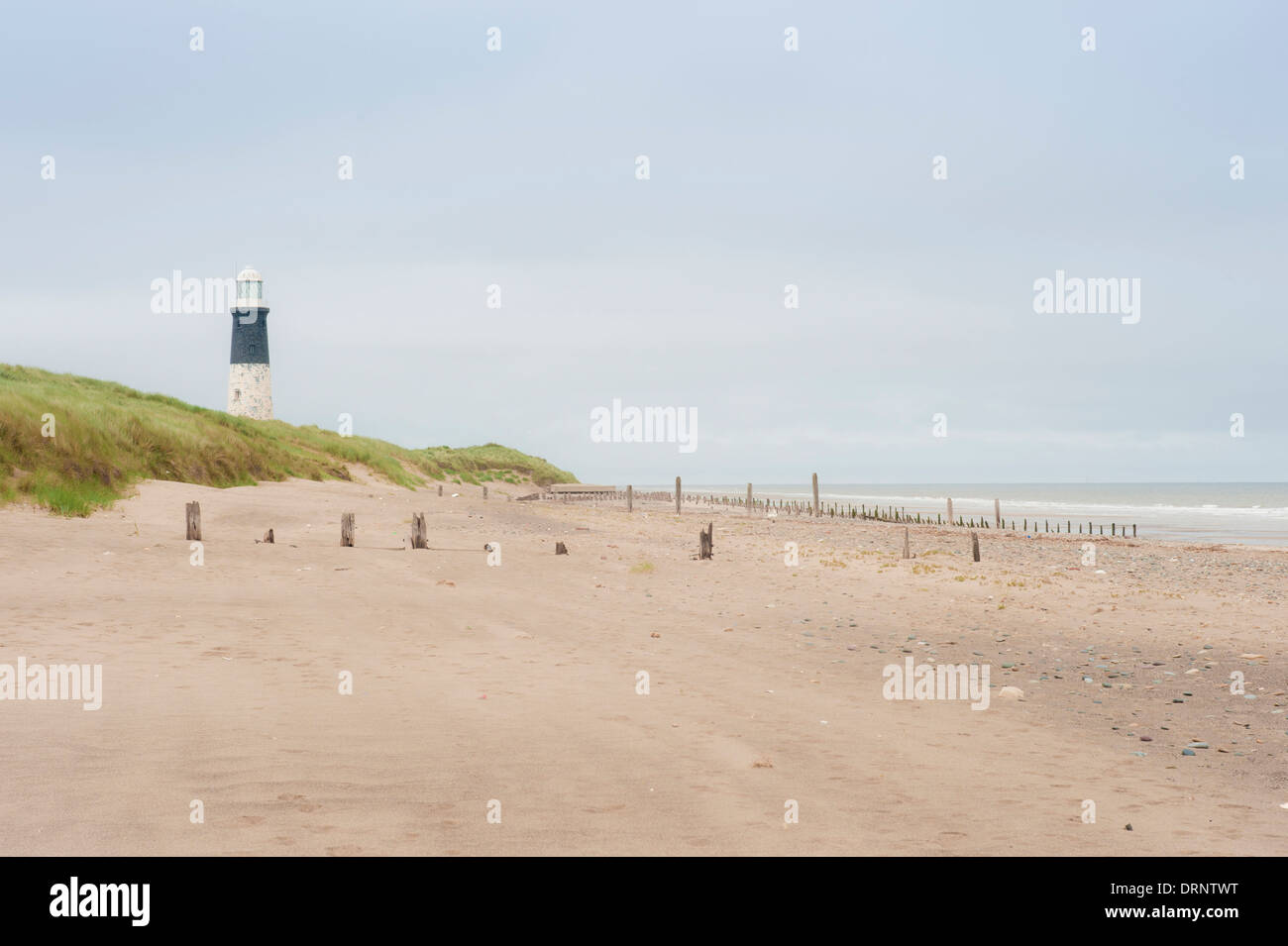Lighthouse at Spurn Point, Humberside. UK Stock Photo - Alamy