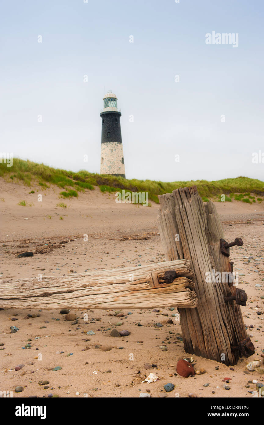 Lighthouse at Spurn Point, Humberside. UK Stock Photo - Alamy