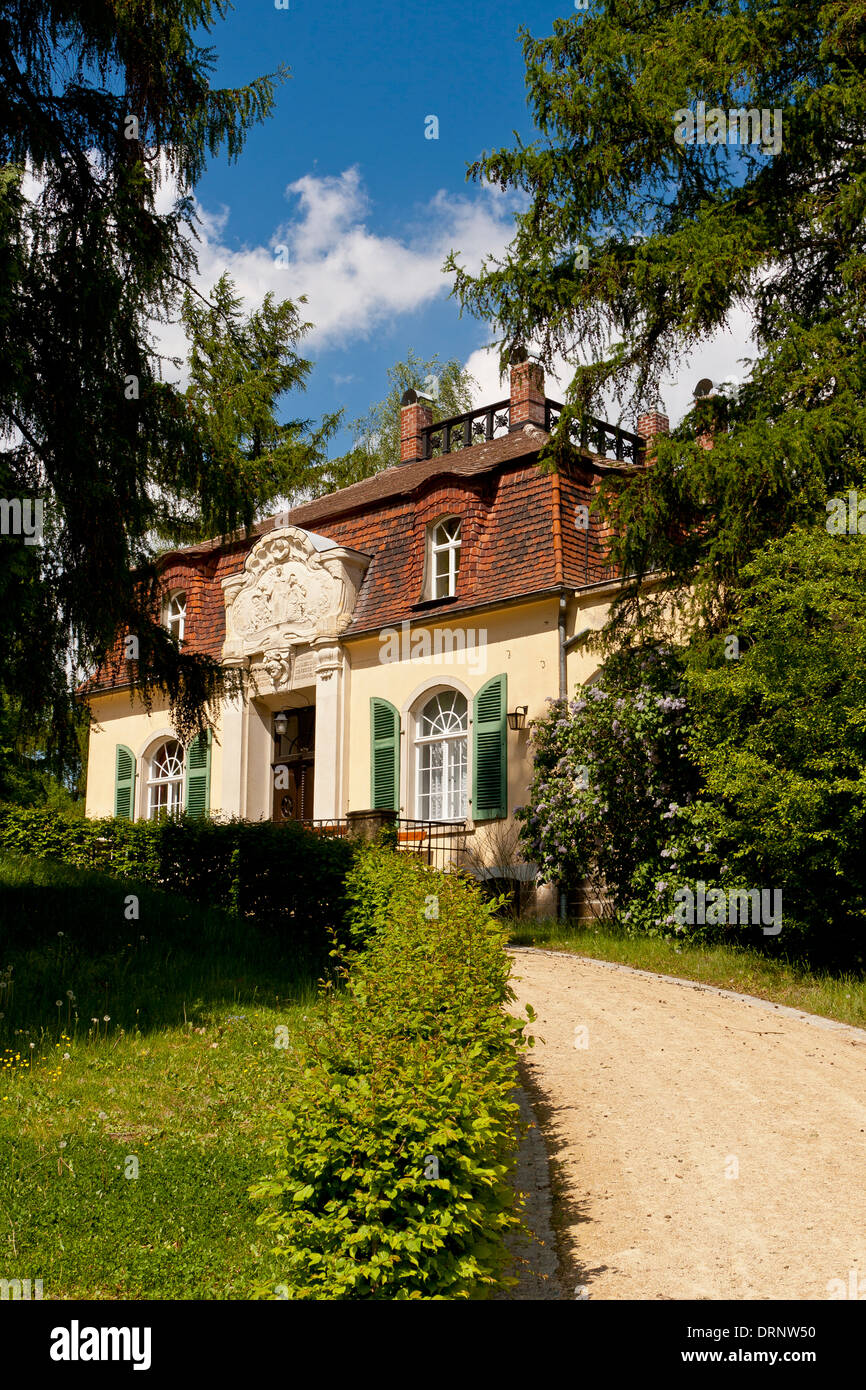 manor at moritzburg castle, moritzburg, saxony, germany Stock Photo - Alamy