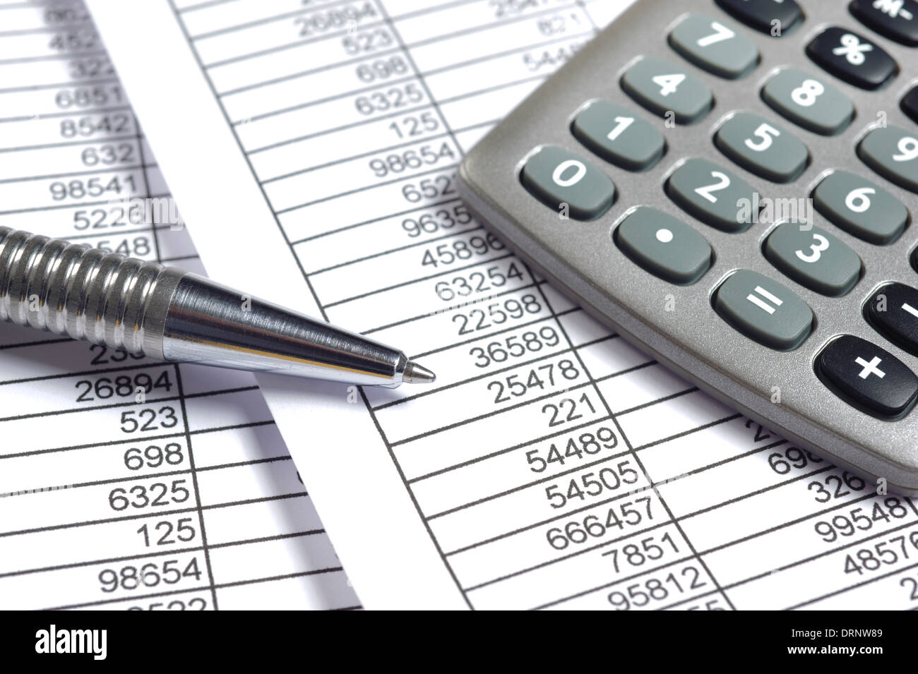 Calculation sheet hi-res stock photography and images - Alamy
