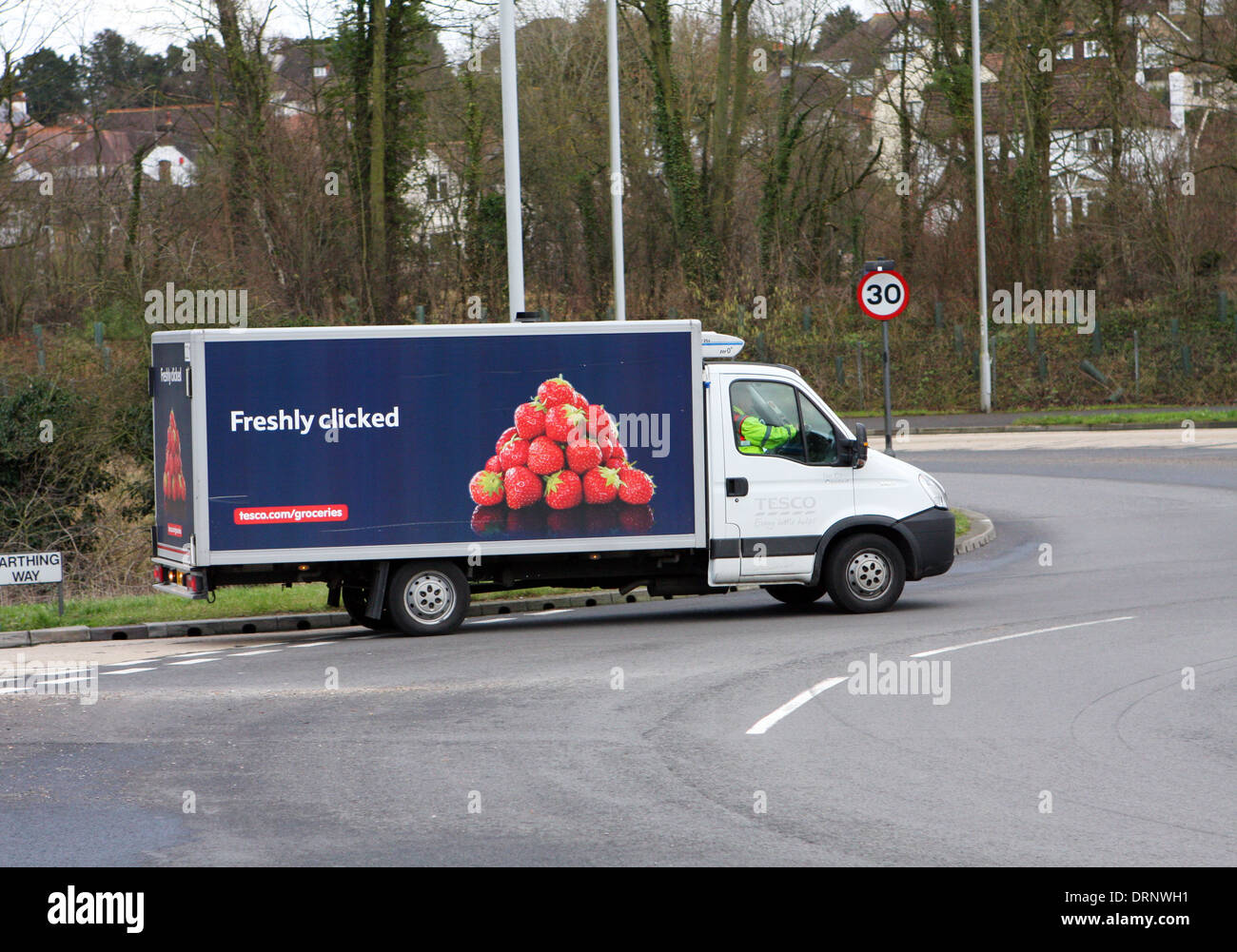 Tesco truck hi-res stock photography and images - Alamy
