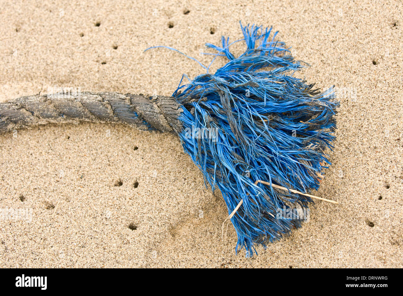 Rope washed up on beach at Spurn Point Stock Photo - Alamy