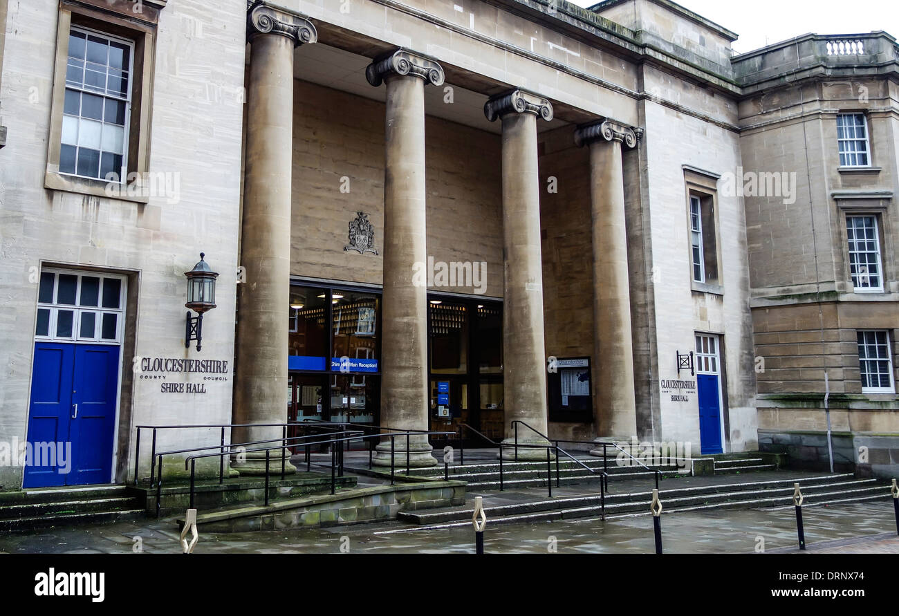 Gloucestershire County Council Shire Hall in Gloucester Stock Photo - Alamy