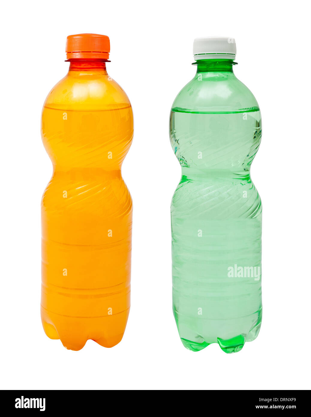 Two bottles isolated on white Stock Photo - Alamy