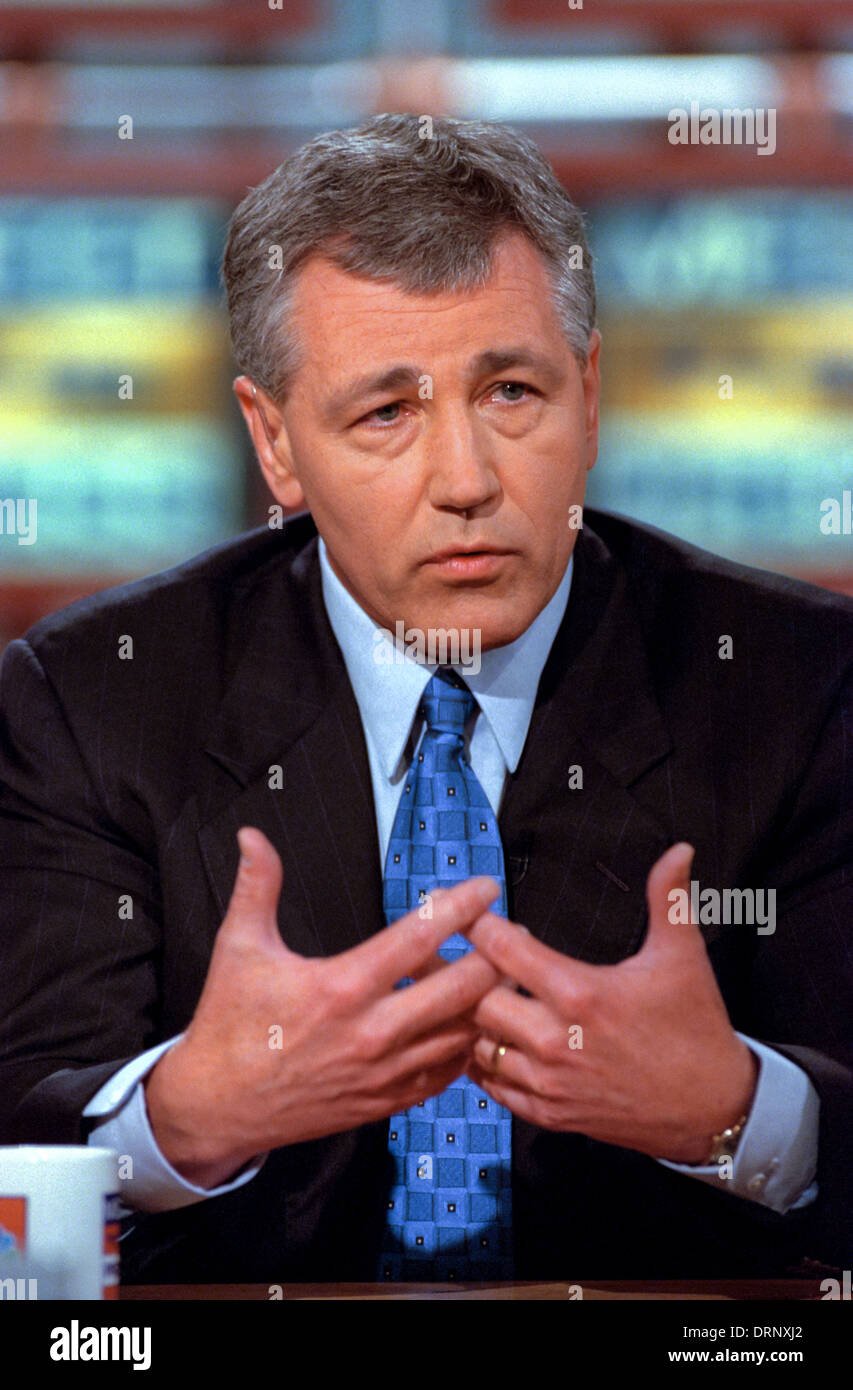 Senator Chuck Hagel discusses the situation in Kosovo during NBC's Meet ...