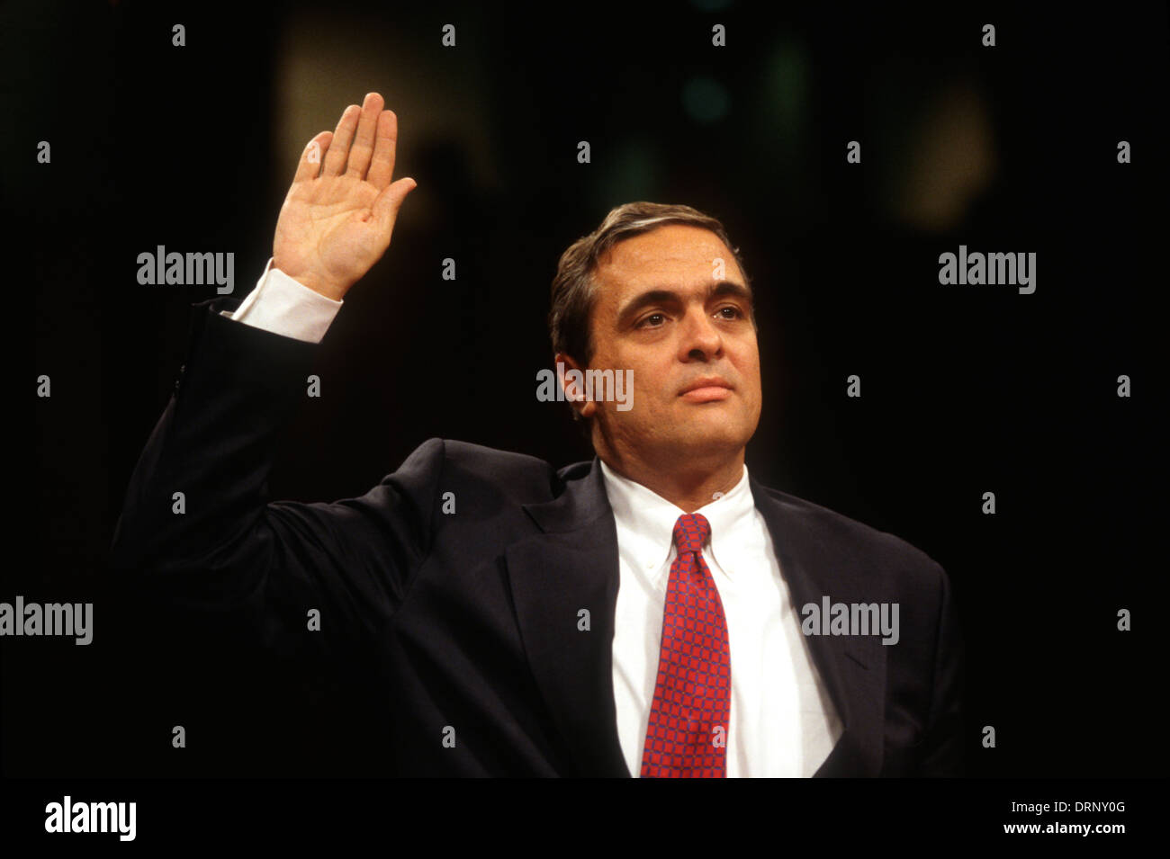 George tenet swearing in hi-res stock photography and images - Alamy