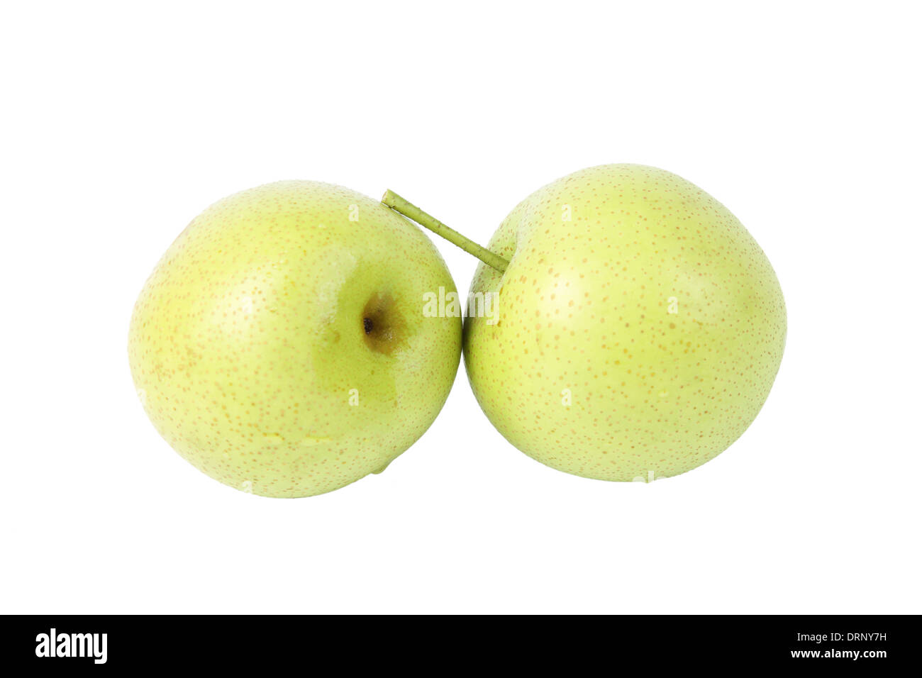 two green pears Stock Photo - Alamy