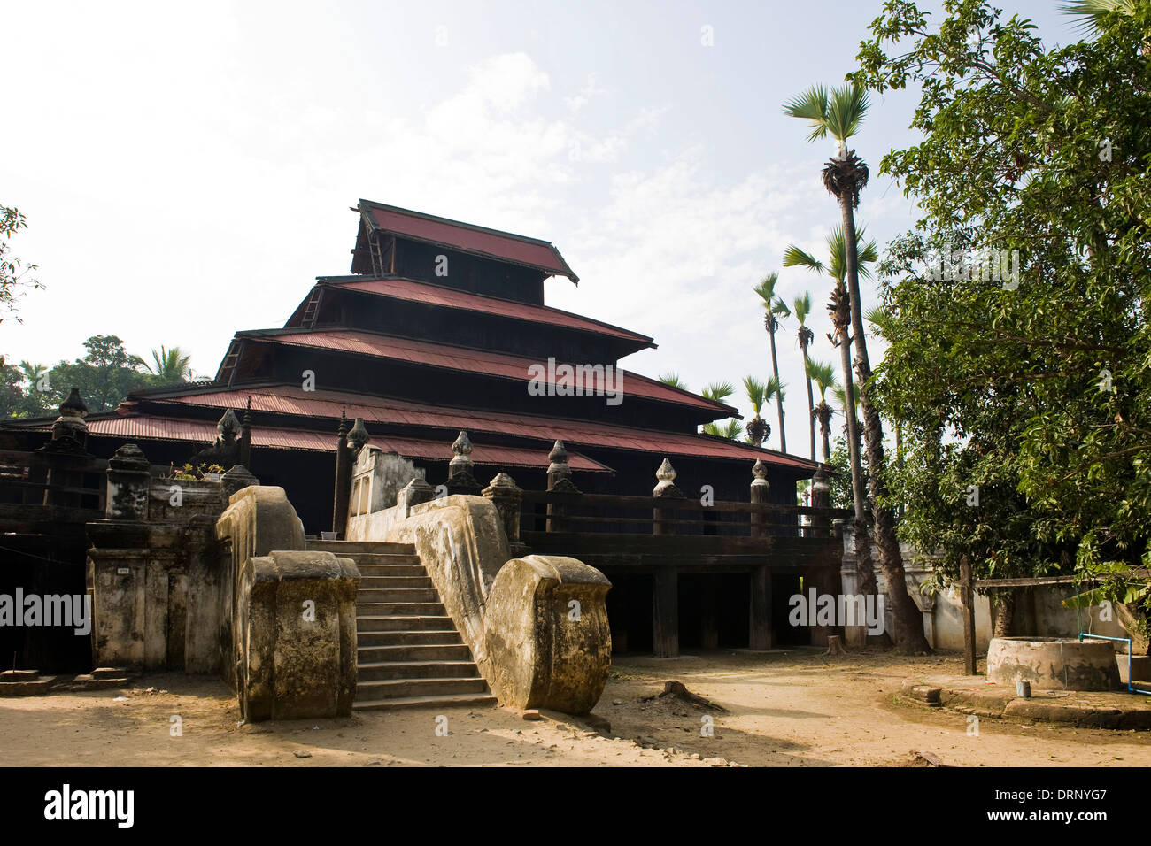 Myanmar, Mandalay, Inwa, Bagaya Monastery Stock Photo - Alamy