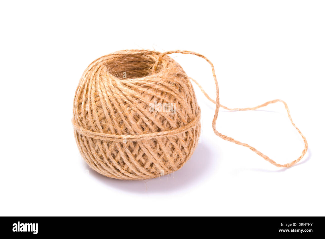 Ball of thread on a white background isolated Stock Photo - Alamy