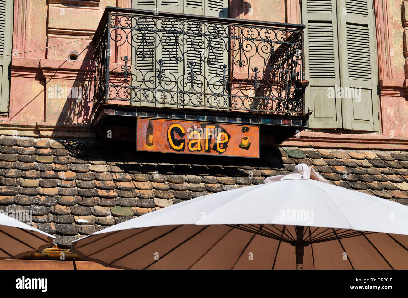 Cafe sign on street of old Tbilisi, Republic of Georgia Stock Photo - Alamy
