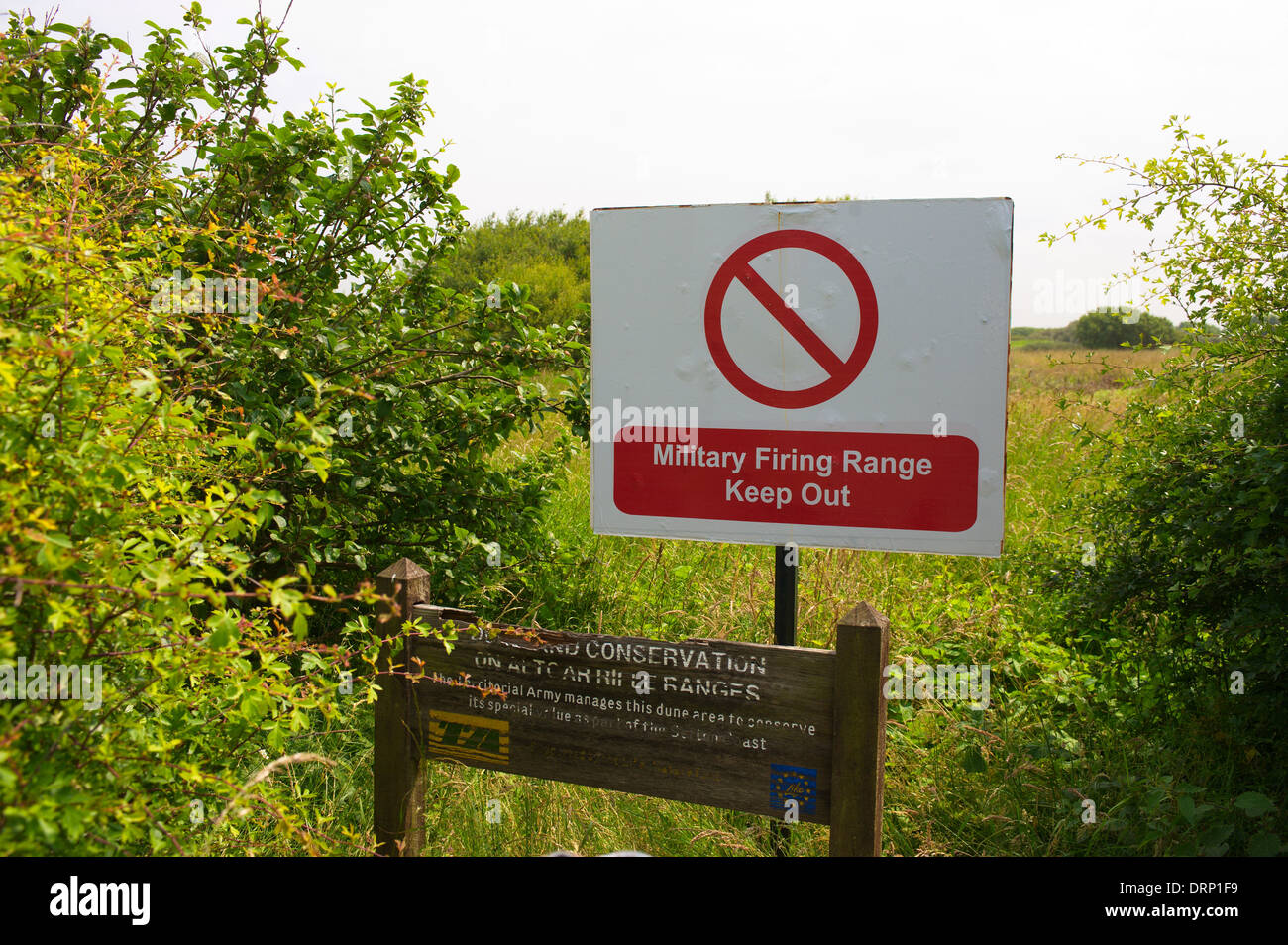Military Firing Range Warning Sign High Resolution Stock Photography ...