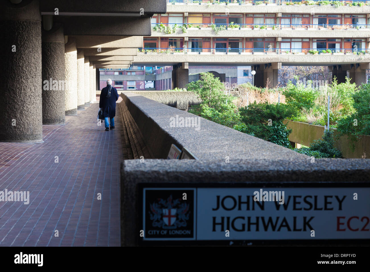 The Barbican Estate housing postwar redevelopment central London, UK ...