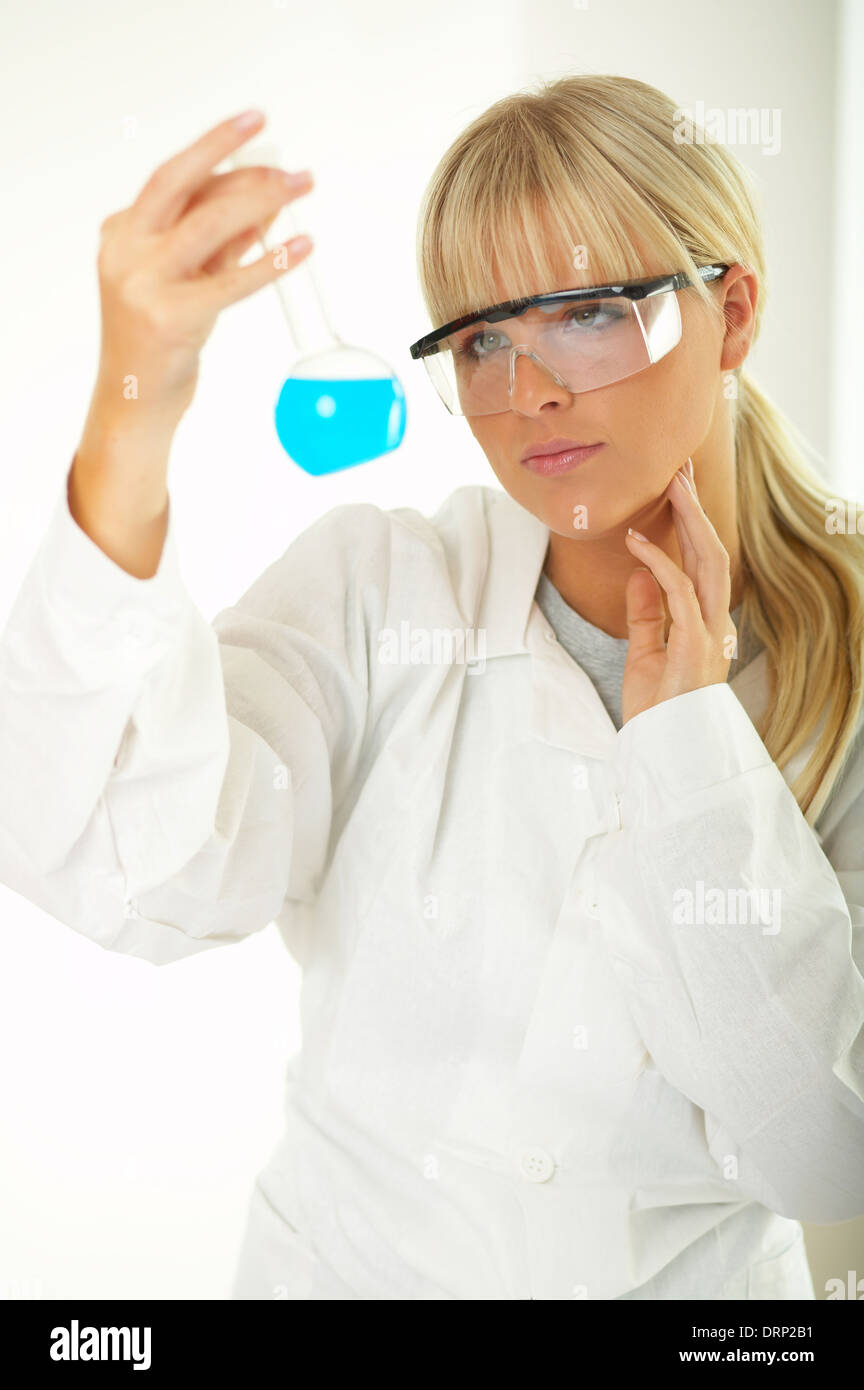 Female in lab Stock Photo - Alamy