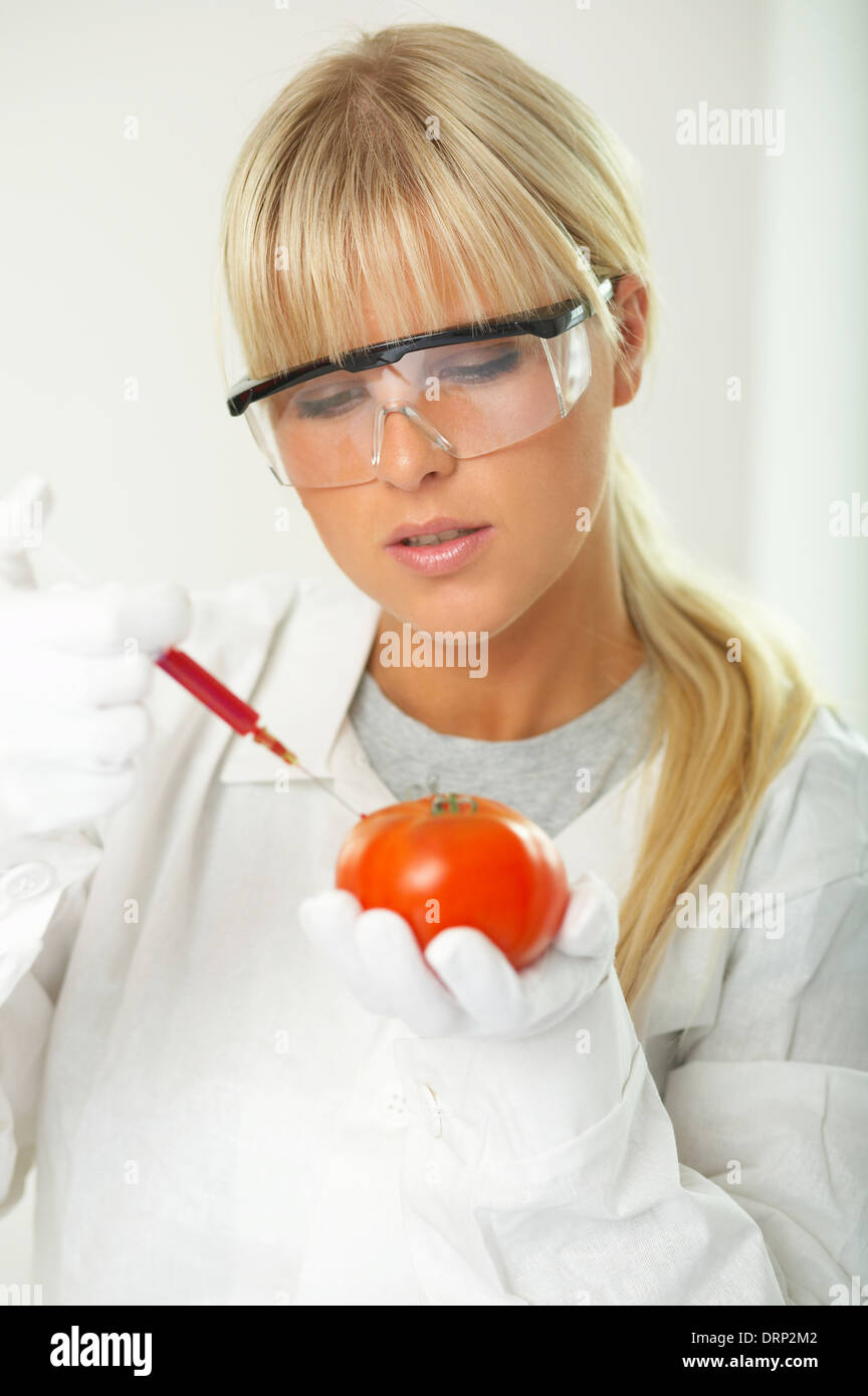 Female in lab Stock Photo - Alamy